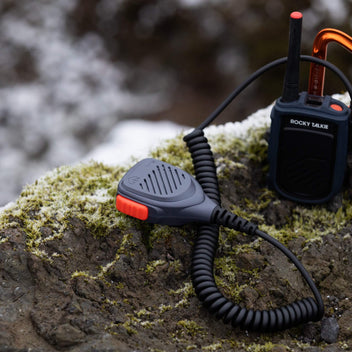 Waterproof Hand Mic for Mountain Radio | Rocky Talkie